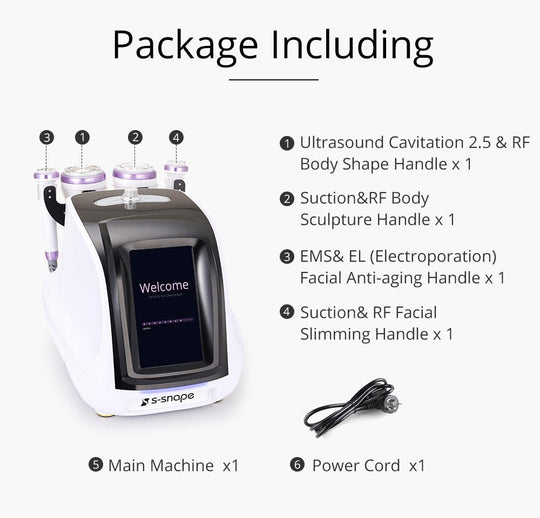 Shape Tactics S-Shape 30K Ultrasonic Cavitation & RF Vacuum Therapy Sy